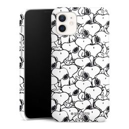 DeinDesign iPhone 12 mini Handy Premium Case Smartphone Handyh&uuml;lle Schutzh&uuml;lle matt Peanuts Snoopy Muster Premium Case