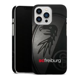 DeinDesign iPhone 13 Pro Handy Premium Case Smartphone Handyh&uuml;lle Schutzh&uuml;lle matt Official Licensed Product Sc Freiburg Metallic Look Premium Case