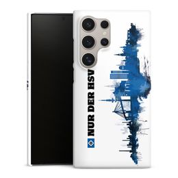 DeinDesign Galaxy S24 Ultra Handy Premium Case Smartphone Handyh&uuml;lle Schutzh&uuml;lle gl&auml;nzend Hsv Official Licensed Product Bundesliga Premium Case