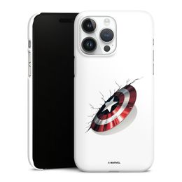 DeinDesign iPhone 14 Pro Max Handy Premium Case Smartphone Handyh&uuml;lle Schutzh&uuml;lle matt Captain America Official Licensed Product Marvel Premium Case