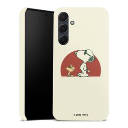 DeinDesign Galaxy A55 5G Handy Premium Case Smartphone Handyh&uuml;lle Schutzh&uuml;lle gl&auml;nzend Snoopy Official Licensed Product Kindheit Premium Case