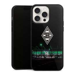 DeinDesign iPhone 15 Pro Max Handy Gallery Case Handyh&uuml;lle 9H Geh&auml;rtetes Glas R&uuml;ckseite H&uuml;lle Borussia M&ouml;nchengladbach Official Licensed Product Stadium Gallery 