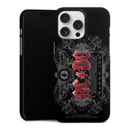 DeinDesign iPhone 15 Pro Max Handy Premium Case Smartphone Handyh&uuml;lle Schutzh&uuml;lle matt Merchandise Black Ice Acdc Premium Case