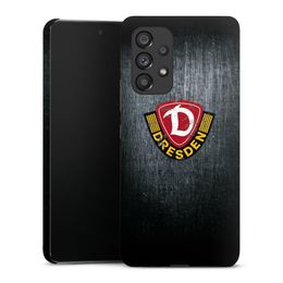 DeinDesign Galaxy A53 5G Handy Premium Case Smartphone Handyh&uuml;lle Schutzh&uuml;lle gl&auml;nzend Sg Dynamo Dresden Official Licensed Product Sgd Premium Case