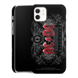 DeinDesign iPhone 12 mini Handy Premium Case Smartphone Handyh&uuml;lle Schutzh&uuml;lle matt Merchandise Black Ice Acdc Premium Case