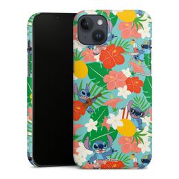 DeinDesign iPhone 14 Plus Handy Premium Case Smartphone Handyh&uuml;lle Schutzh&uuml;lle gl&auml;nzend Lilo & Stitch Movie Disney Premium Case