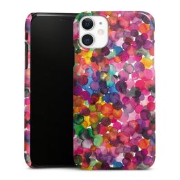 DeinDesign iPhone 11 Handy Premium Case Smartphone Handyh&uuml;lle Schutzh&uuml;lle gl&auml;nzend Water Colour Colourful Points Premium Case