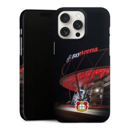 DeinDesign iPhone 15 Pro Max Handy Premium Case Smartphone Handyh&uuml;lle Schutzh&uuml;lle matt Official Licensed Product Bayer 04 Leverkusen Stadium Premium Case