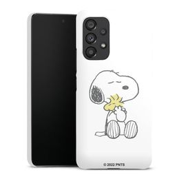 DeinDesign Galaxy A53 5G Handy Premium Case Smartphone Handyh&uuml;lle Schutzh&uuml;lle matt Snoopy Peanuts Love Premium Case