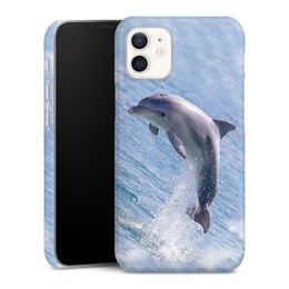 DeinDesign iPhone 12 mini Handy Premium Case Smartphone Handyh&uuml;lle Schutzh&uuml;lle gl&auml;nzend Wale Ocean Dolphin Premium Case