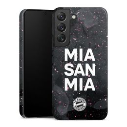 DeinDesign Galaxy S22 Handy Premium Case Smartphone Handyh&uuml;lle Schutzh&uuml;lle gl&auml;nzend Mia San Mia Girl Style Fc Bayern M&uuml;nchen Premium Case