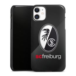 DeinDesign iPhone 11 Handy Premium Case Smartphone Handyh&uuml;lle Schutzh&uuml;lle gl&auml;nzend Lettering Sc Freiburg Logo Premium Case