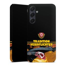 DeinDesign Galaxy A55 5G Handy Premium Case Smartphone Handyh&uuml;lle Schutzh&uuml;lle matt Sgd Sg Dynamo Dresden Merchandise Premium Case
