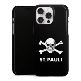 DeinDesign iPhone 15 Pro Max Handy Premium Case Smartphone Handyh&uuml;lle Schutzh&uuml;lle gl&auml;nzend Totenkopf Fc St. Pauli Official Licensed Product Premium Case