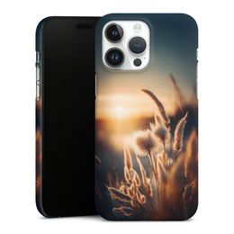 DeinDesign iPhone 14 Pro Max Handy Premium Case Smartphone Handyh&uuml;lle Schutzh&uuml;lle matt Sun Pampasgras Nature Premium Case