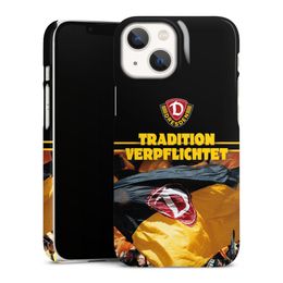 DeinDesign iPhone 13 Mini Handy Premium Case Smartphone Handyh&uuml;lle Schutzh&uuml;lle gl&auml;nzend Sgd Sg Dynamo Dresden Merchandise Premium Case