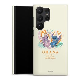 DeinDesign Galaxy S23 Ultra Handy Premium Case Smartphone Handyh&uuml;lle Schutzh&uuml;lle gl&auml;nzend Official Licensed Product Lilo & Stitch Disney Premium Case