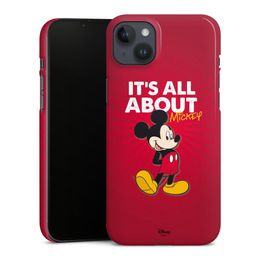 DeinDesign iPhone 14 Plus Handy Premium Case Smartphone Handyh&uuml;lle Schutzh&uuml;lle gl&auml;nzend Disney Official Licensed Product Mouse Premium Case