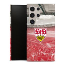 DeinDesign Galaxy S24 Ultra Handy Premium Case Smartphone Handyh&uuml;lle Schutzh&uuml;lle gl&auml;nzend Stadium Vfb Stuttgart Official Licensed Product Premium Case