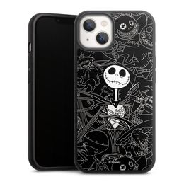 DeinDesign iPhone 13 Handy Gallery Case Handyh&uuml;lle 9H Geh&auml;rtetes Glas R&uuml;ckseite H&uuml;lle Disney Nightmare Before Christmas Halloween Gallery Case