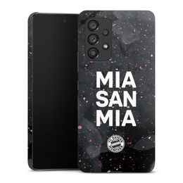 DeinDesign Galaxy A53 5G Handy Premium Case Smartphone Handyh&uuml;lle Schutzh&uuml;lle gl&auml;nzend Fc Bayern M&uuml;nchen Girl Style Mia San Mia Premium Case