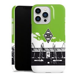 DeinDesign iPhone 13 Pro Handy Premium Case Smartphone Handyh&uuml;lle Schutzh&uuml;lle gl&auml;nzend Merchandise Borussia M&ouml;nchengladbach Stadium Premium Case
