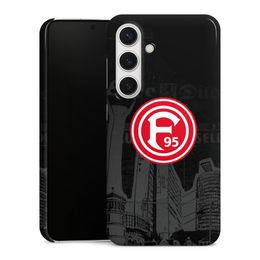 DeinDesign Galaxy S24 Handy Premium Case Smartphone Handyh&uuml;lle Schutzh&uuml;lle gl&auml;nzend Official Licensed Product Logo Fortuna D&uuml;sseldorf Premium Case