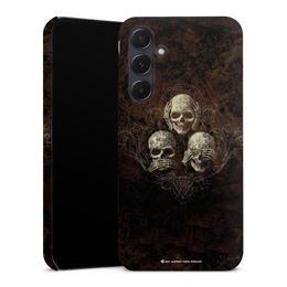 DeinDesign Galaxy A55 5G Handy Premium Case Smartphone Handyh&uuml;lle Schutzh&uuml;lle matt Gothic Art Skulls Premium Case