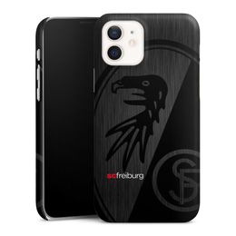 DeinDesign iPhone 12 Handy Premium Case Smartphone Handyh&uuml;lle Schutzh&uuml;lle matt Sc Freiburg Official Licensed Product Metallic Look Premium Case