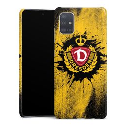 DeinDesign Galaxy A51 Handy Premium Case Smartphone Handyh&uuml;lle Schutzh&uuml;lle gl&auml;nzend Official Licensed Product Soccer Sg Dynamo Dresden Premium Case