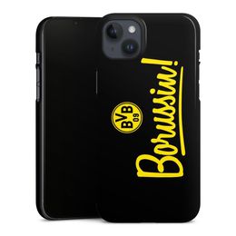 DeinDesign iPhone 14 Plus Handy Premium Case Smartphone Handyh&uuml;lle Schutzh&uuml;lle gl&auml;nzend Borussia Dortmund Bvb Soccer Premium Case