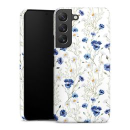 DeinDesign Galaxy S22 Handy Premium Case Smartphone Handyh&uuml;lle Schutzh&uuml;lle gl&auml;nzend Flowers Muster Flower Premium Case