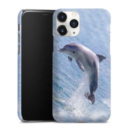 DeinDesign iPhone 11 Pro Handy Premium Case Smartphone Handyh&uuml;lle Schutzh&uuml;lle matt Dolphin Wale Ocean Premium Case