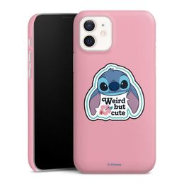 DeinDesign iPhone 12 Handy Premium Case Smartphone Handyh&uuml;lle Schutzh&uuml;lle matt Lilo & Stitch Disney Sayings Premium Case