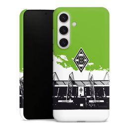 DeinDesign Galaxy S24 Handy Premium Case Smartphone Handyh&uuml;lle Schutzh&uuml;lle matt Merchandise Borussia M&ouml;nchengladbach Stadium Premium Case