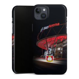 DeinDesign iPhone 14 Plus Handy Premium Case Smartphone Handyh&uuml;lle Schutzh&uuml;lle gl&auml;nzend Official Licensed Product Bayer 04 Leverkusen Stadium Premium Case