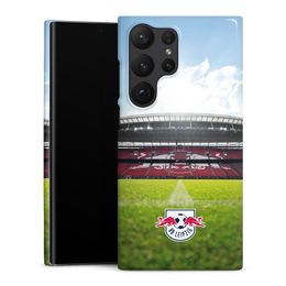 DeinDesign Galaxy S23 Ultra Handy Premium Case Smartphone Handyh&uuml;lle Schutzh&uuml;lle gl&auml;nzend Stadium Rb Leipzig Official Licensed Product Premium Case