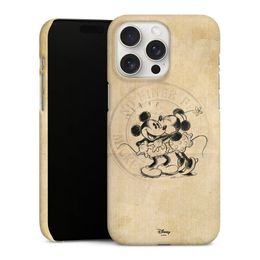 DeinDesign iPhone 15 Pro Max Handy Premium Case Smartphone Handyh&uuml;lle Schutzh&uuml;lle matt Minnie Mouse Vintage Mickey Mouse Premium Case