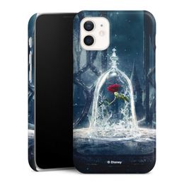DeinDesign iPhone 12 mini Handy Premium Case Smartphone Handyh&uuml;lle Schutzh&uuml;lle gl&auml;nzend Rose The Beauty And The Beast Disney Princess Premium Case