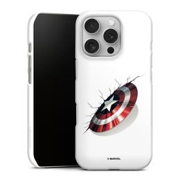 DeinDesign iPhone 16 Pro Handy Premium Case Smartphone Handyh&uuml;lle Schutzh&uuml;lle matt Captain America Official Licensed Product Marvel Premium Case