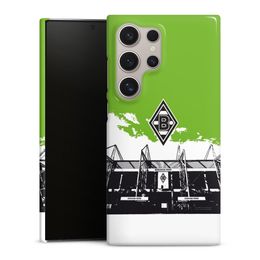 DeinDesign Galaxy S24 Ultra Handy Premium Case Smartphone Handyh&uuml;lle Schutzh&uuml;lle gl&auml;nzend Merchandise Borussia M&ouml;nchengladbach Stadium Premium Case