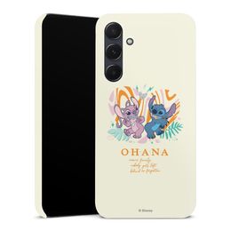 DeinDesign Galaxy A55 5G Handy Premium Case Smartphone Handyh&uuml;lle Schutzh&uuml;lle matt Official Licensed Product Lilo & Stitch Disney Premium Case