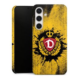 DeinDesign Galaxy S24 Handy Premium Case Smartphone Handyh&uuml;lle Schutzh&uuml;lle gl&auml;nzend Official Licensed Product Soccer Sg Dynamo Dresden Premium Case