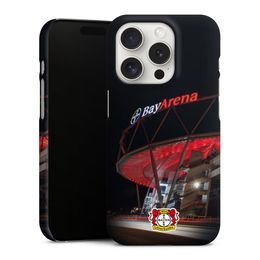DeinDesign iPhone 15 Pro Handy Premium Case Smartphone Handyh&uuml;lle Schutzh&uuml;lle matt Official Licensed Product Bayer 04 Leverkusen Stadium Premium Case