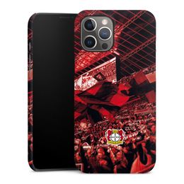 DeinDesign iPhone 12 Pro Max Handy Premium Case Smartphone Handyh&uuml;lle Schutzh&uuml;lle matt Merchandise Bayer 04 Leverkusen Official Licensed Product Premium Case