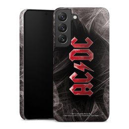 DeinDesign Galaxy S22 Handy Premium Case Smartphone Handyh&uuml;lle Schutzh&uuml;lle gl&auml;nzend Merchandise Acdc Logo Premium Case