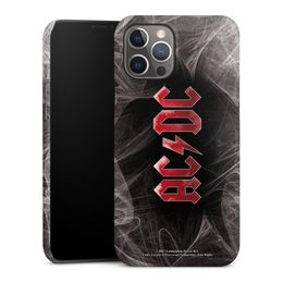 DeinDesign iPhone 12 Pro Max Handy Premium Case Smartphone Handyh&uuml;lle Schutzh&uuml;lle matt Merchandise Acdc Logo Premium Case