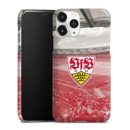 DeinDesign iPhone 11 Pro Handy Premium Case Smartphone Handyh&uuml;lle Schutzh&uuml;lle gl&auml;nzend Official Licensed Product Vfb Stuttgart Stadium Premium Case
