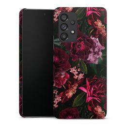 DeinDesign Galaxy A53 5G Handy Premium Case Smartphone Handyh&uuml;lle Schutzh&uuml;lle gl&auml;nzend Blossom Flowers Rose Premium Case