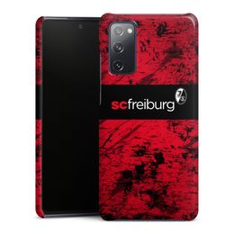 DeinDesign Galaxy S20 FE Handy Premium Case Smartphone Handyh&uuml;lle Schutzh&uuml;lle gl&auml;nzend Official Licensed Product Sc Freiburg Logo Premium Case